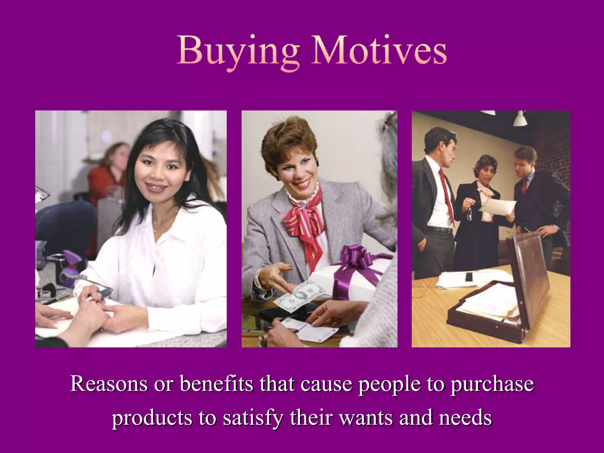 Buying motives | PPTX