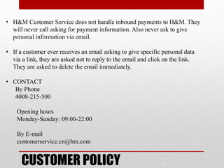 Six months Hypothetical buying plan of H &M. | PPT