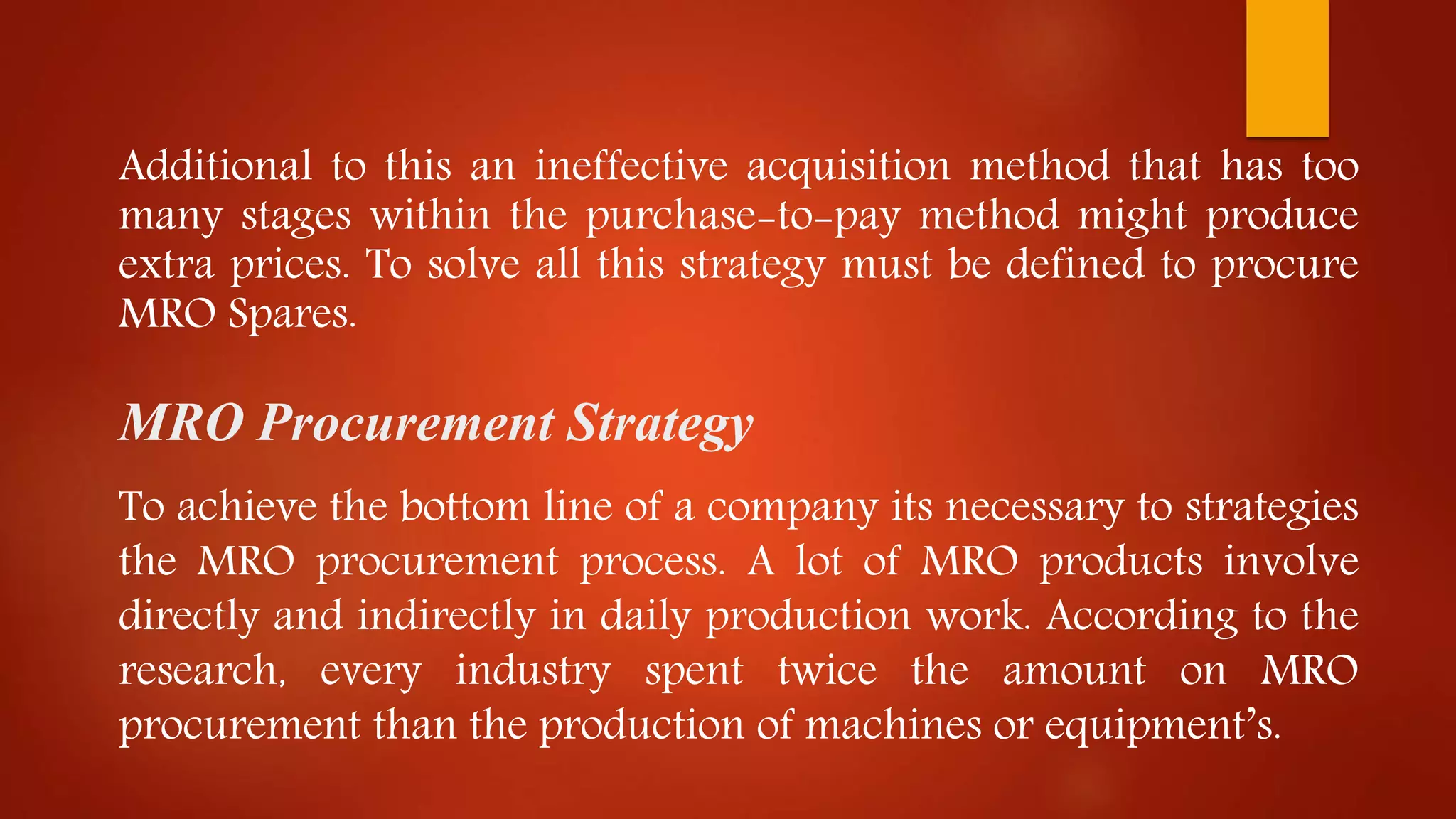 Buy mro supplies through purchasing platform | PPTX | Logistics | Business