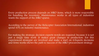 Buy mro supplies through purchasing platform | PPTX | Logistics | Business