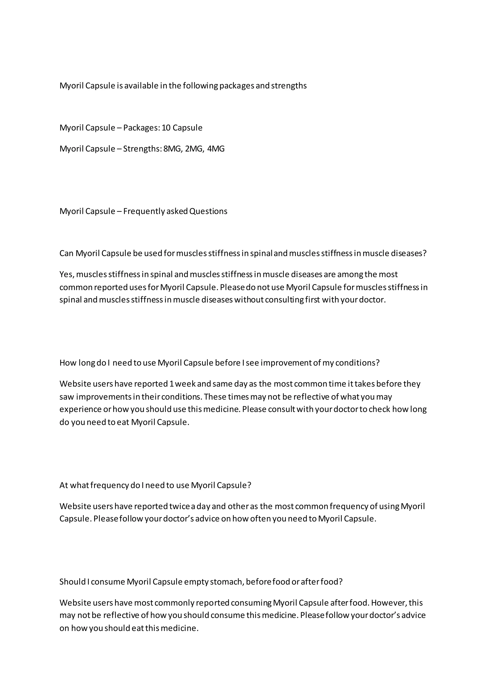 Buy myoril capsule | DOCX