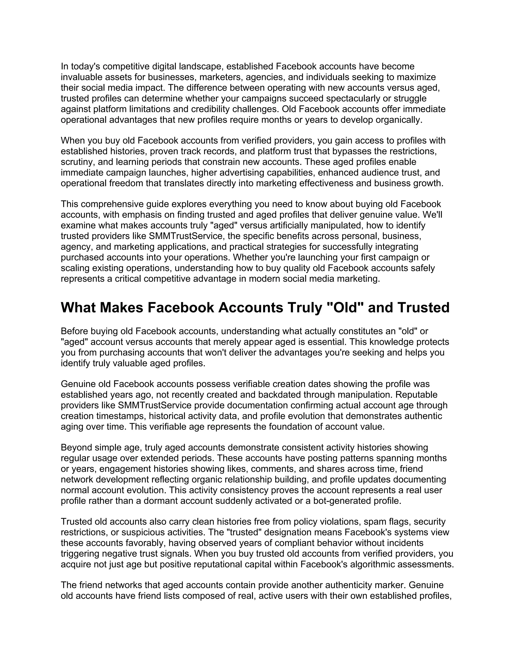 Buy ⭐Old ⭐Facebook Accounts – Trusted & Aged Profiles for Sale.docx