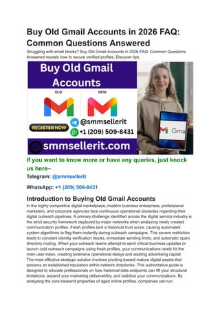 Buy Old Gmail Accounts in 2026 FAQ_ Common Questions Answered.pdf