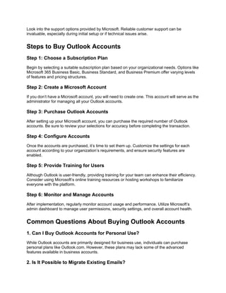 Top 10 Best Sites To Buy Outlook Accounts | DOCX