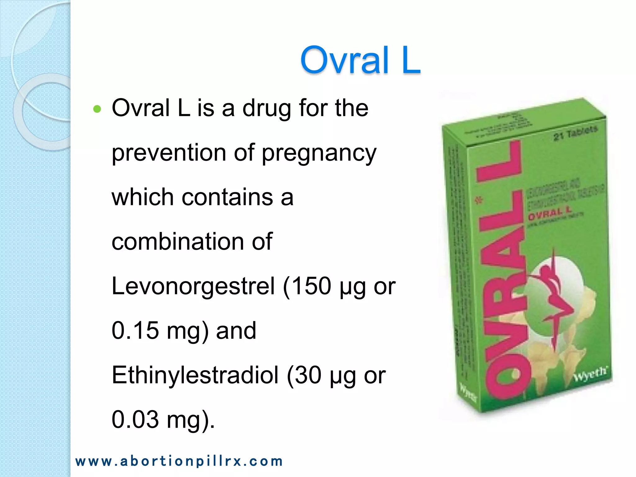 Buy ovral contraceptive online | PPT