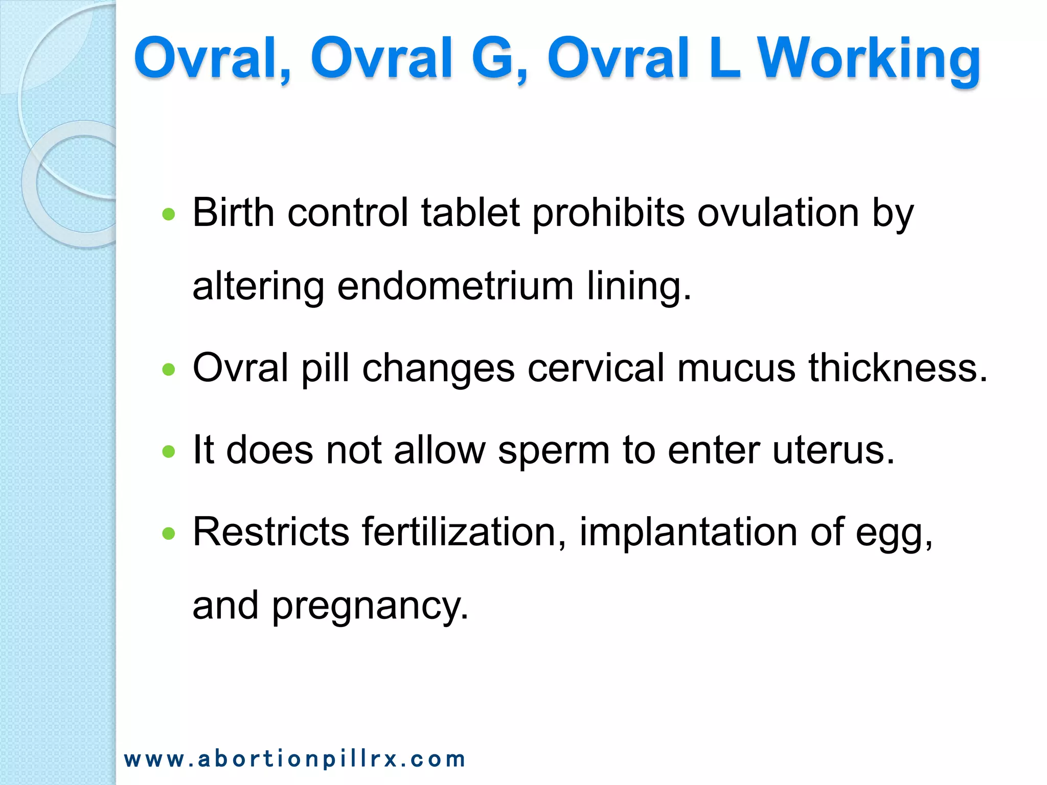 Buy ovral contraceptive online | PPT