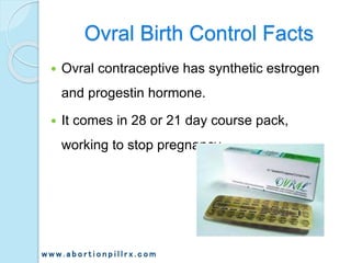 Buy ovral contraceptive online | PPT