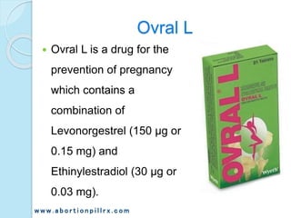 Buy ovral contraceptive online | PPT