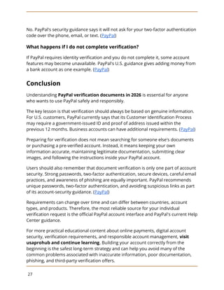 Comprehensive Guide to PayPal Verification Documents in 2026 | DOCX