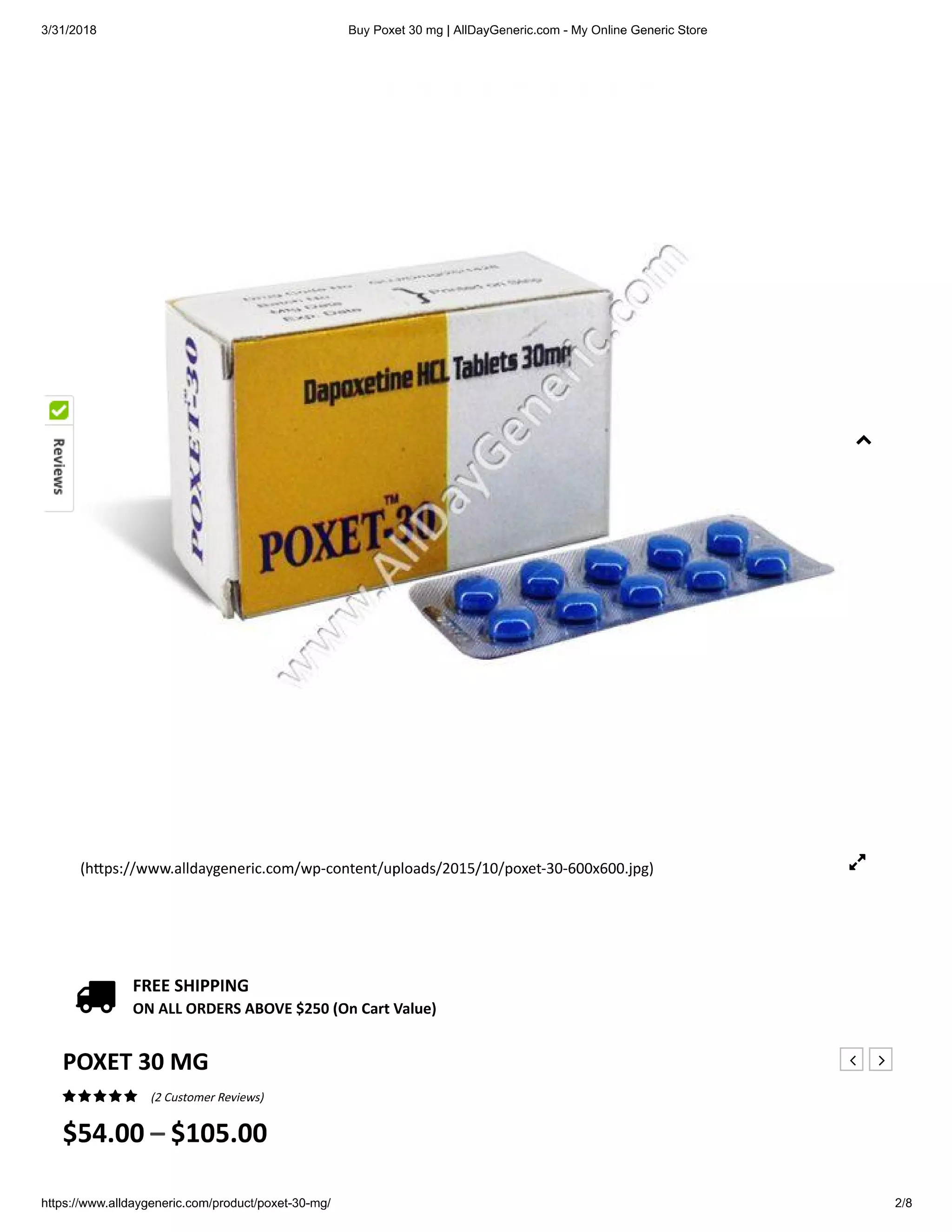 Buy Poxet 30mg | PDF