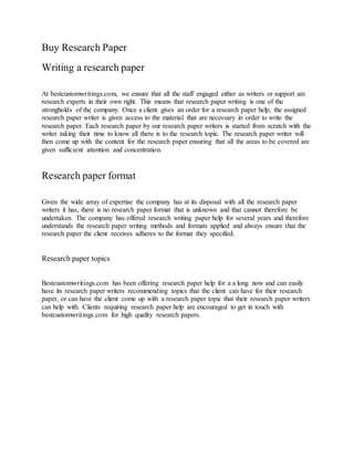 Buy research paper