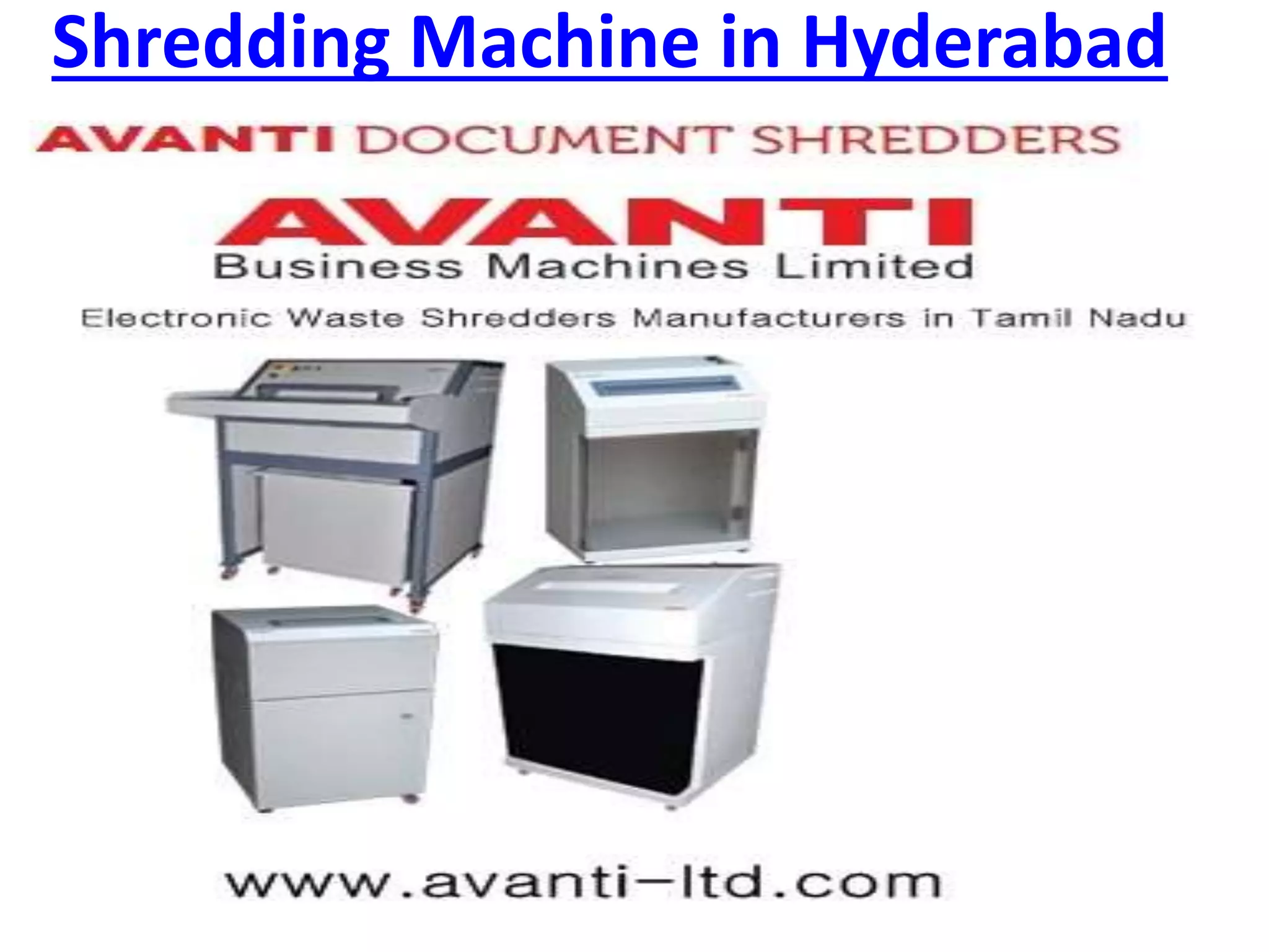 What is The Importance Of Shredding Machine & Shredded The Documents | PPT