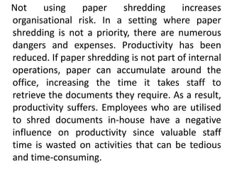 What is The Importance Of Shredding Machine & Shredded The Documents | PPT