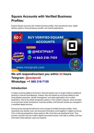 Buy Square Accounts with Verified Business Profiles.pdf