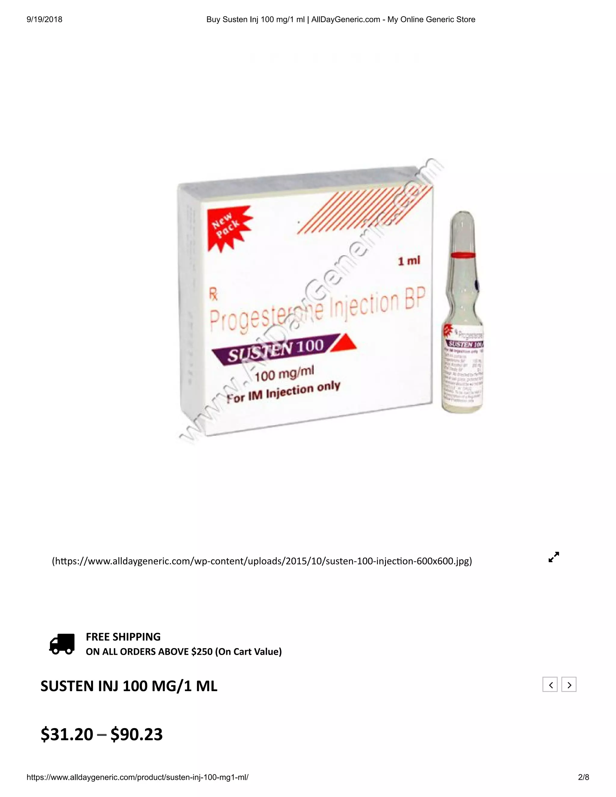 susten inj 100 mg | PDF