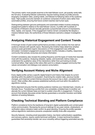 Buy Twitter Accounts_ Features to Examine Before Making a Decision | DOCX