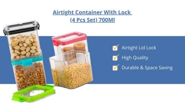 Buy Various Types of Airtight Container Wholesale in Bulk - Vyom ...