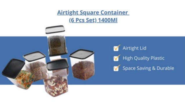 Buy Various Types of Airtight Container Wholesale in Bulk - Vyom ...