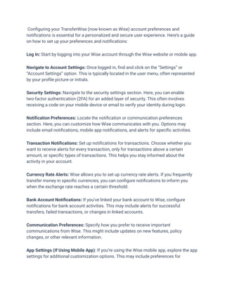 The A - Z Guide Of Buy Verified TransferWise Accounts | PDF