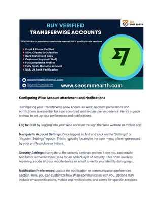 The Pros of Buy Verified TransferWise Accounts in 2024 | PDF