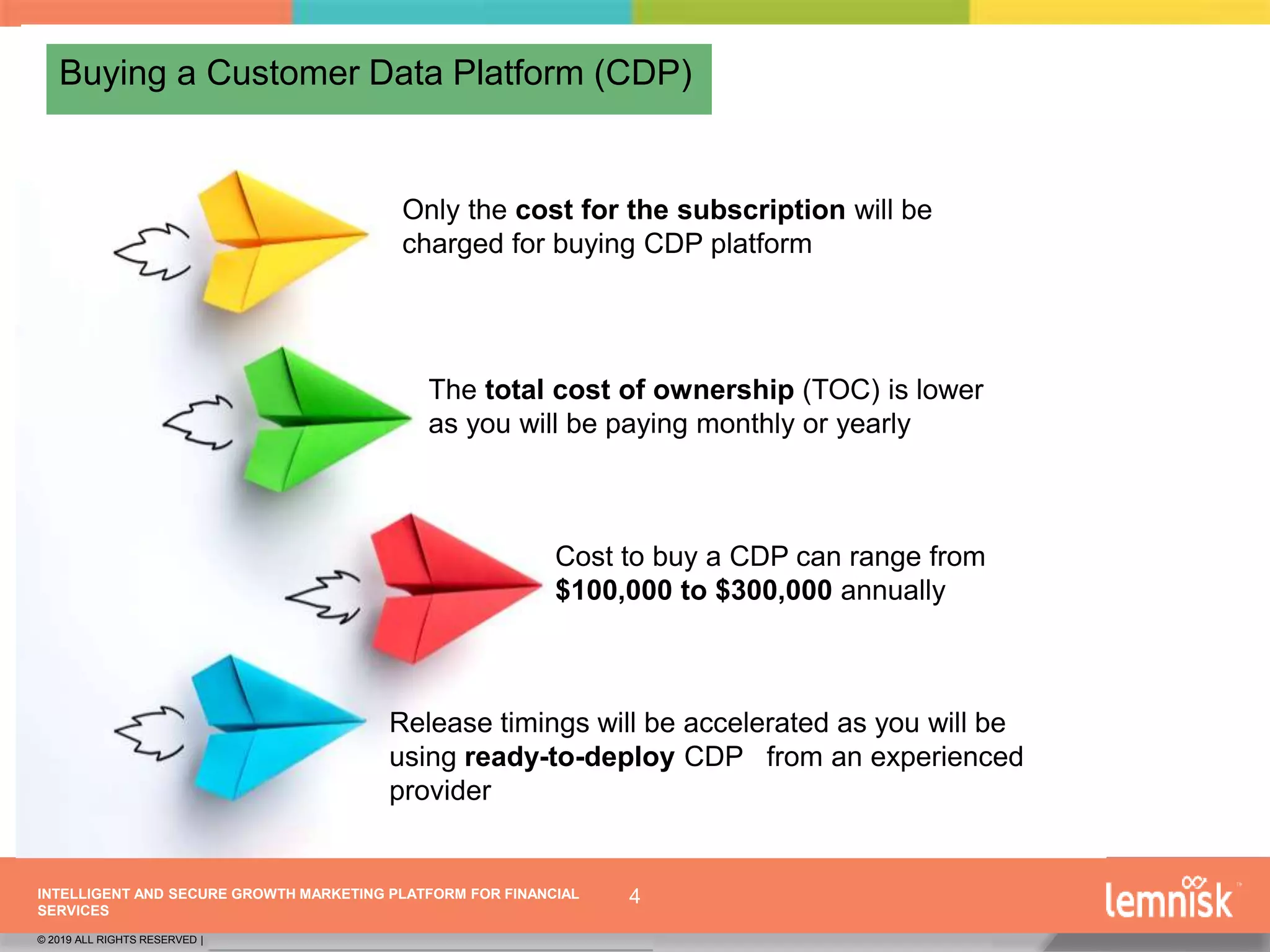 Buy vs Build - Customer Data Platform (CDP) for Financial Services | PPTX