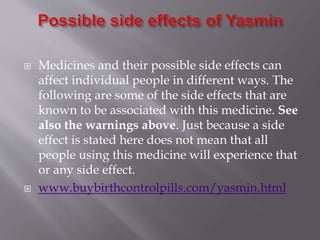 How to use Yasmin to Avoid Unwanted Pregnancy | PPT