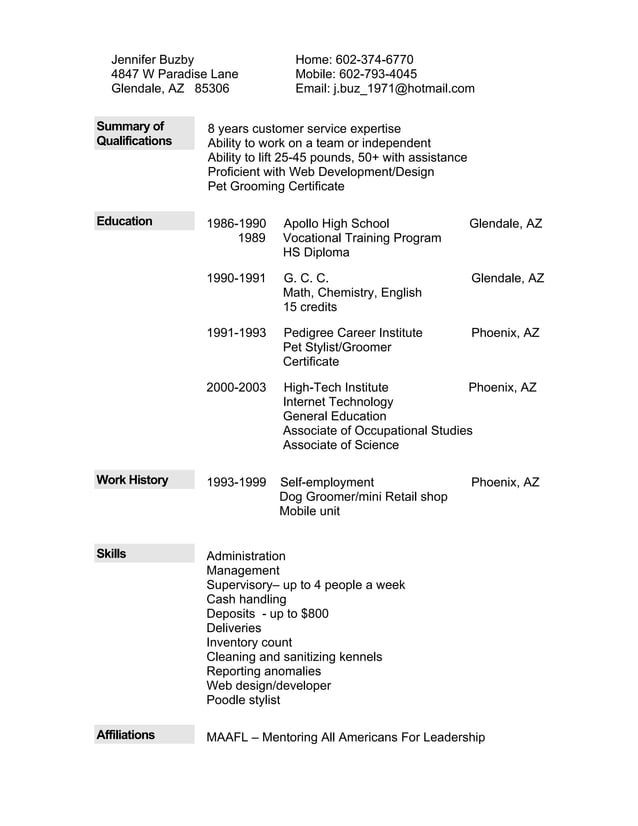 Buzby.Jennifer.Resume | PDF