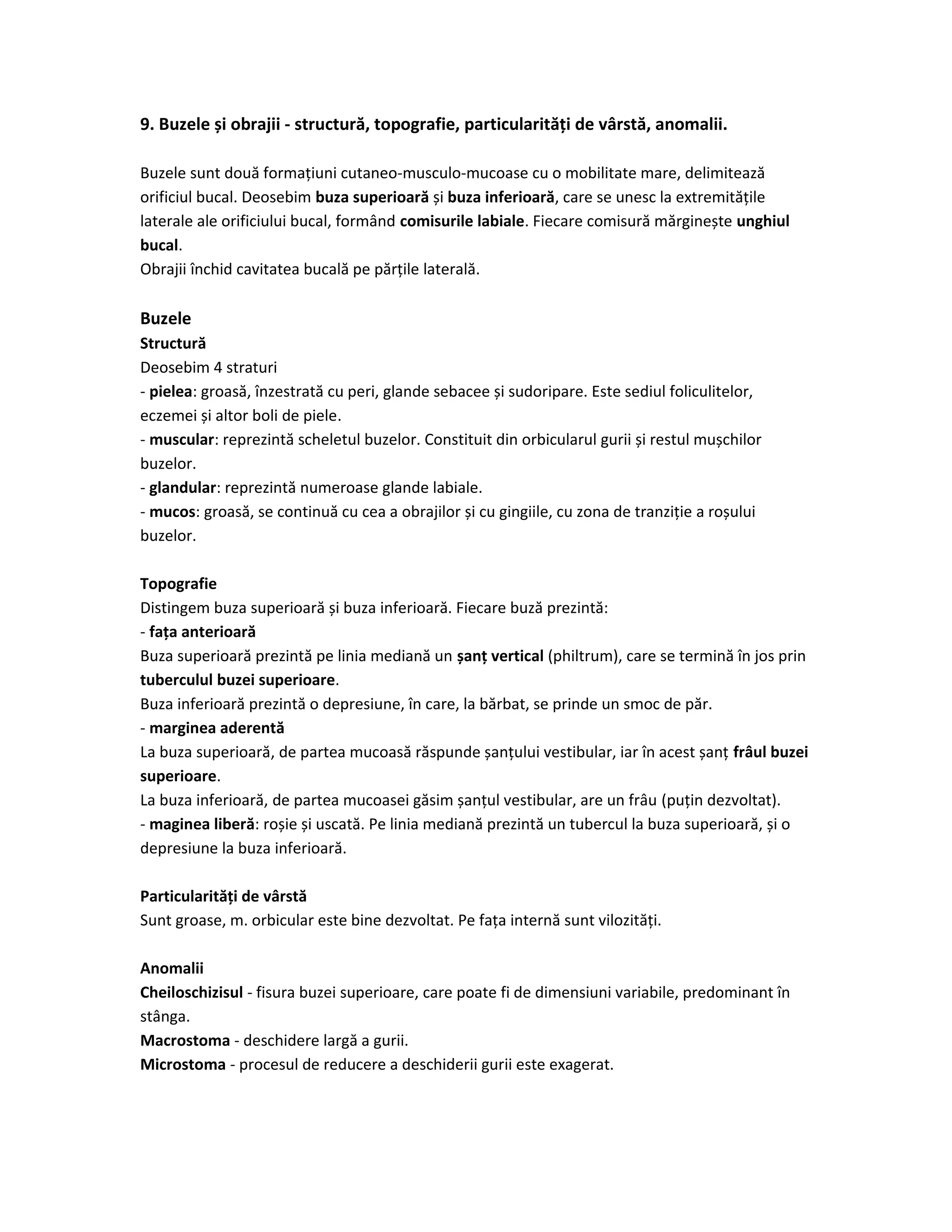 Anatomie: buzele și obrajii | RTF