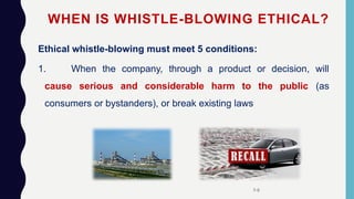 Understand the different motivations of a whistle-blower | PPTX