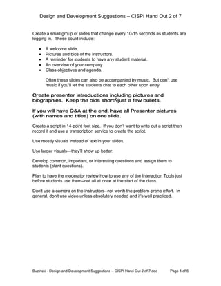 Buzinski 2 Virtual Classroom | DOC