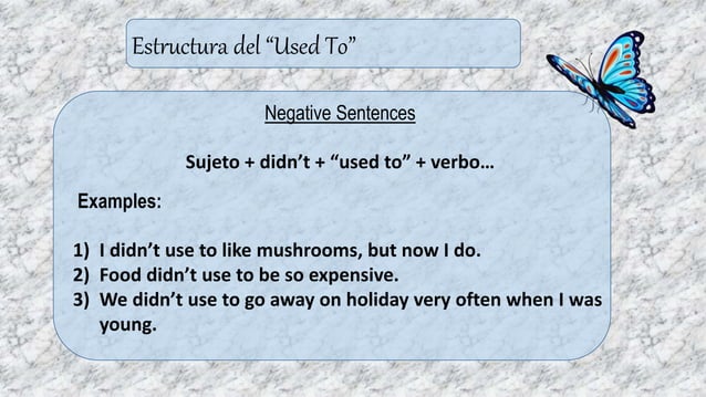 INGLES- GRAMATICA "USED TO" | PPTX