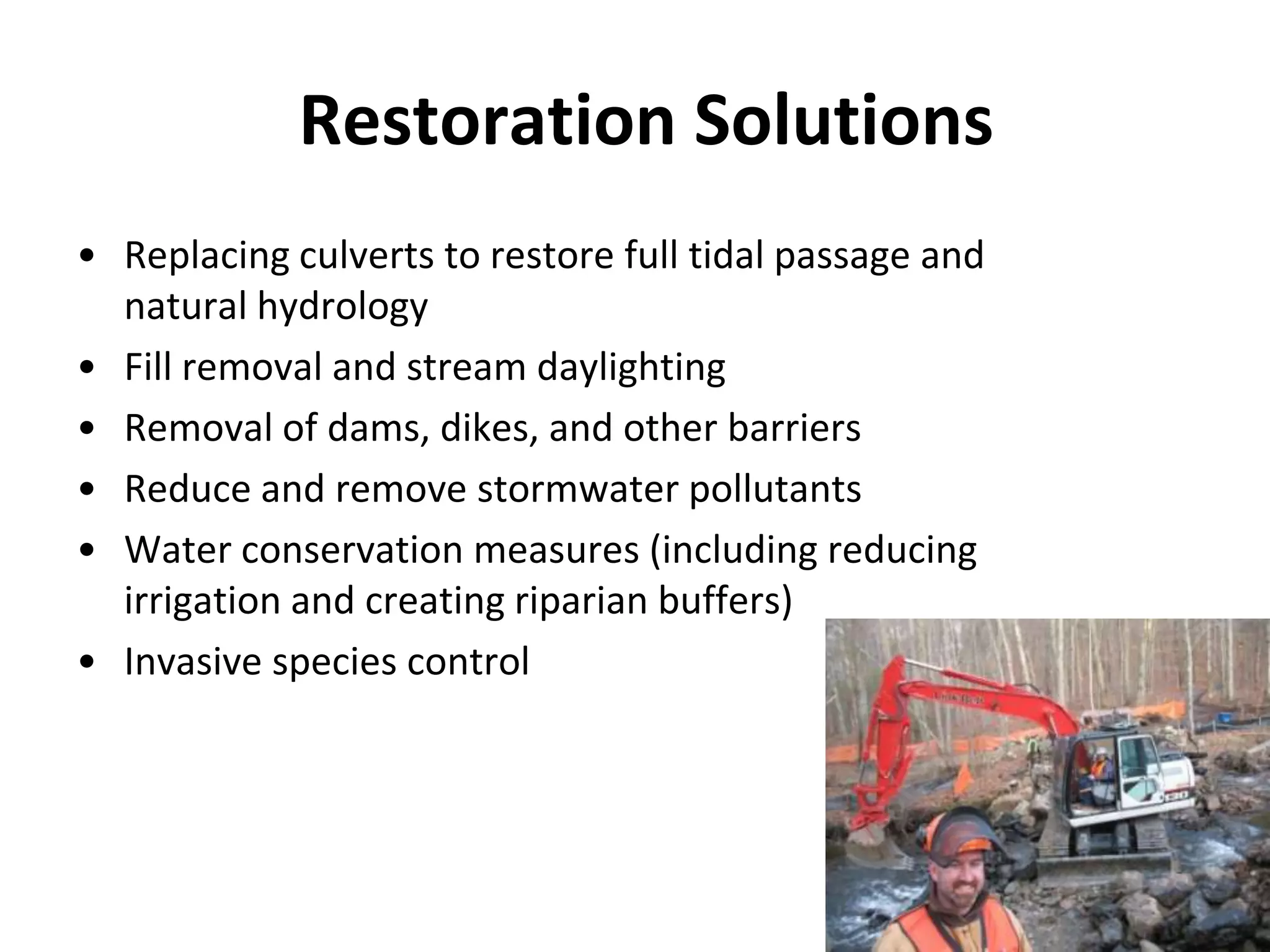 Aquatic Ecosystem Restoration in Massachusetts | PPT