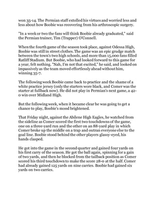 Buzz bissinger friday night lights | PDF