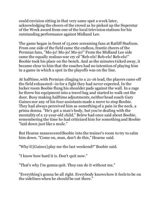 Buzz bissinger friday night lights | PDF