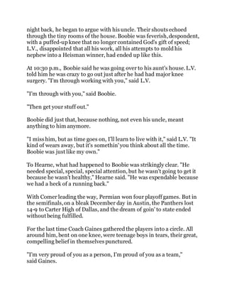 Buzz bissinger friday night lights | PDF