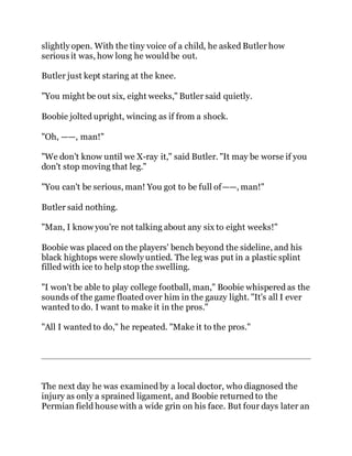 Buzz bissinger friday night lights | PDF