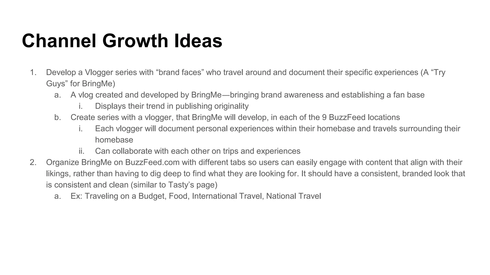 BuzzFeed Channel Case Study | PPT