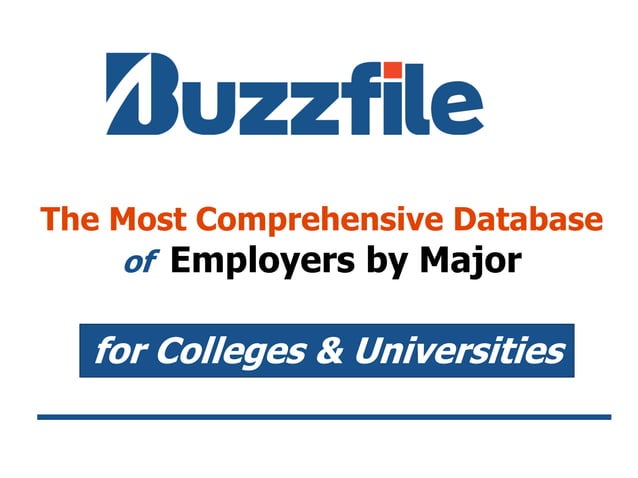 Buzzfile college & university partnerships | PPT