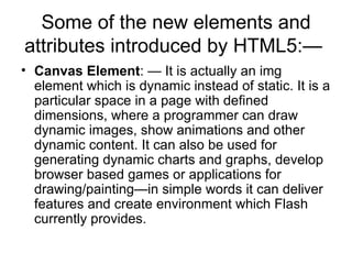 Buzz & fuss about html5 | PPT