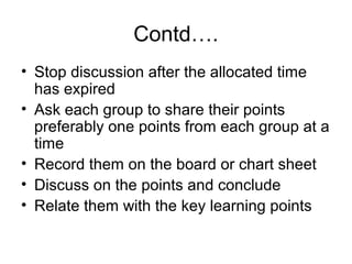 Buzz group method (ppp) | PPT