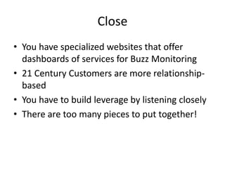 Buzz Monitoring Strategy | PPT