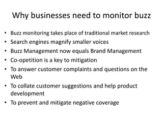 Buzz Monitoring Strategy | PPT