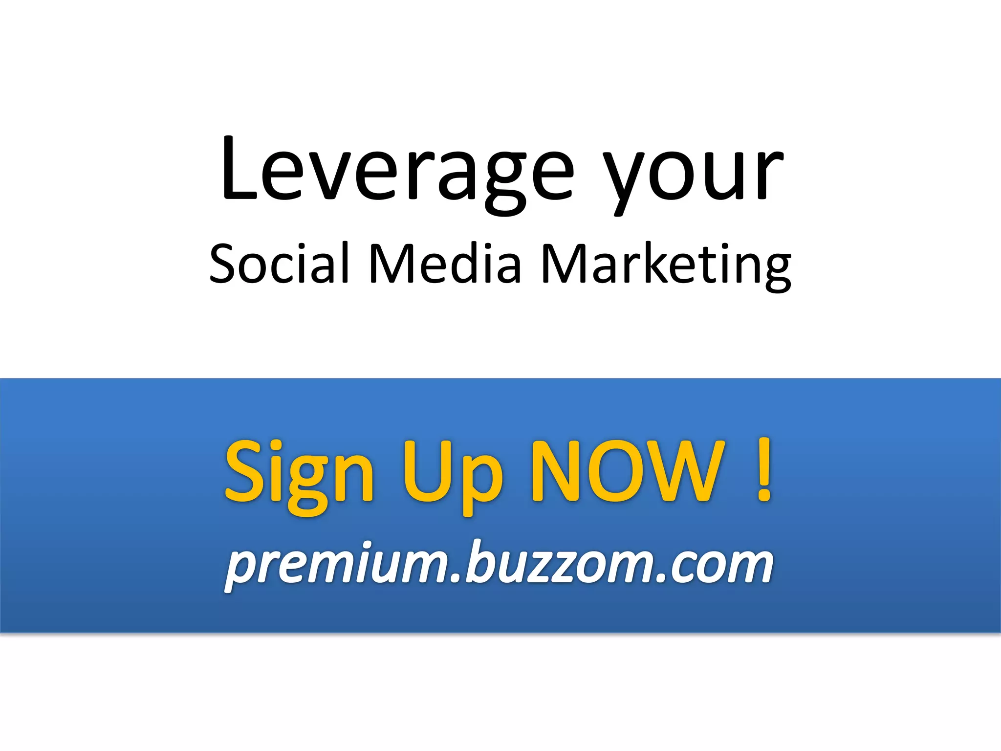 Buzzom Premium Concept | PPT