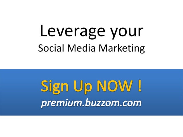 Buzzom Premium Concept | PPT