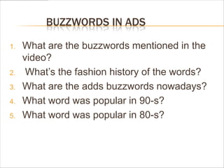 Buzzwords | PPT