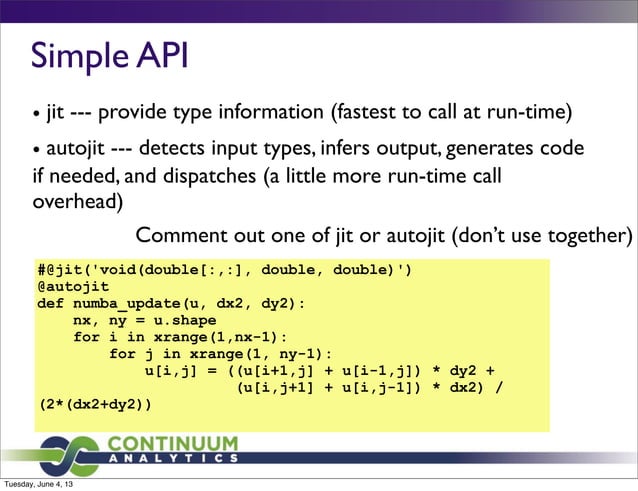 Buzzwords Numba Presentation | PDF