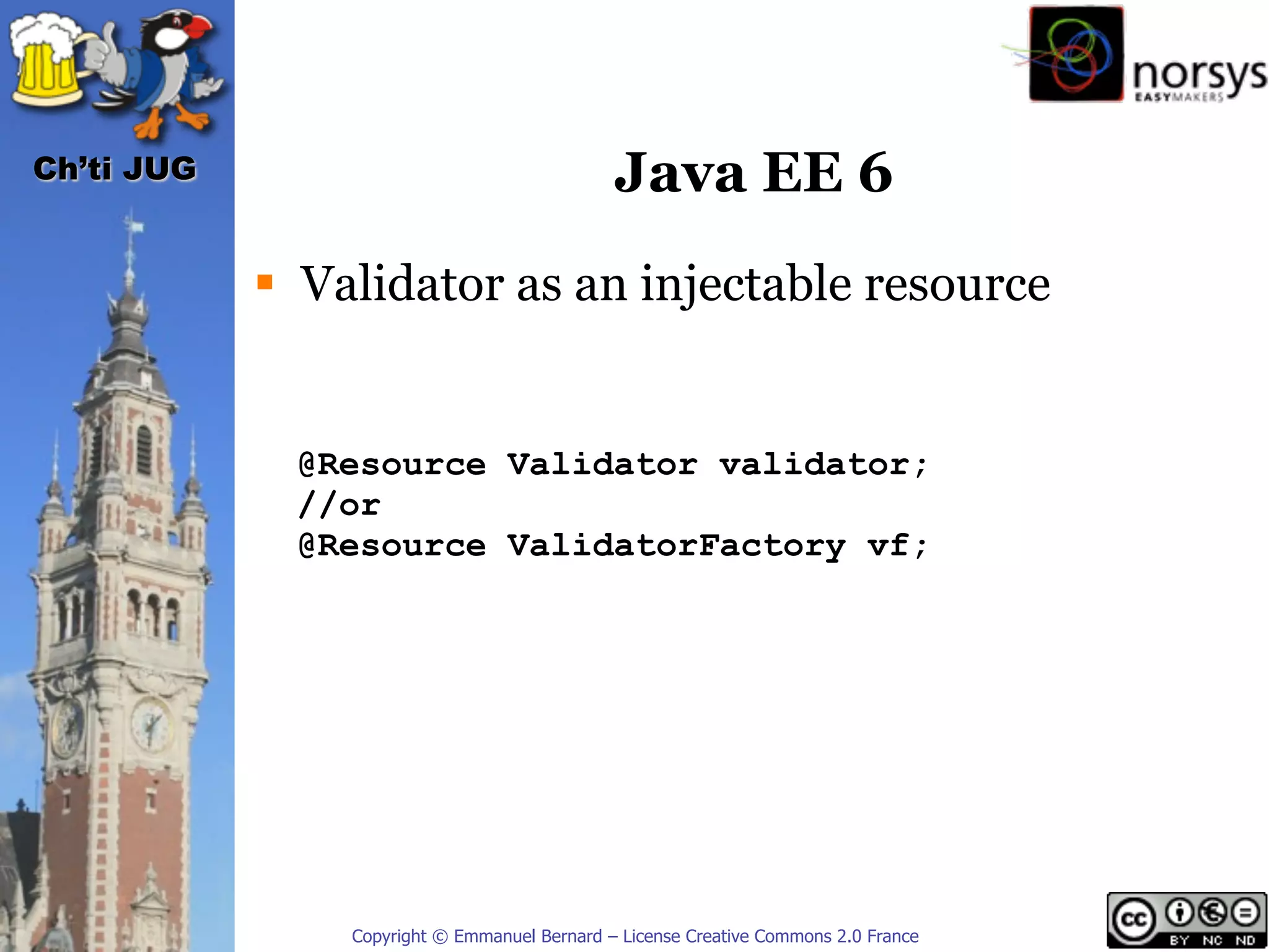 Hibernate Search & Bean Validation | PPT