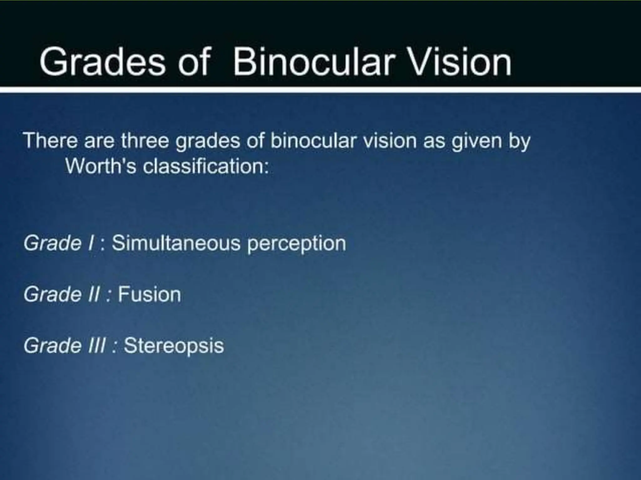 Basic of binocular vision and approach to understand the complexity | PPTX
