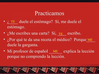 Direct object pronouns 2 | PPT