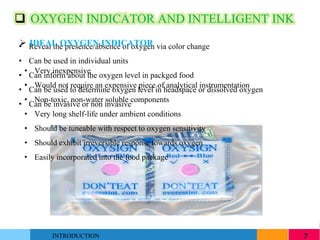 Oxygen Indicators and Intelligent Inks | PPT